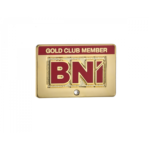 Gold Club Pin (1 Stone)(Pack of 10)