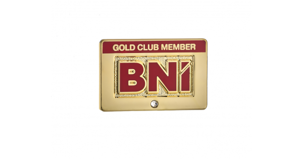 Gold Club Pin (1 Stone)(Pack of 10)